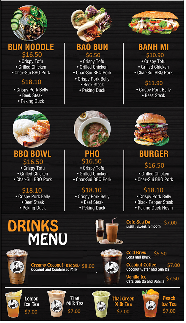 menu Wrap Roll Townsville
